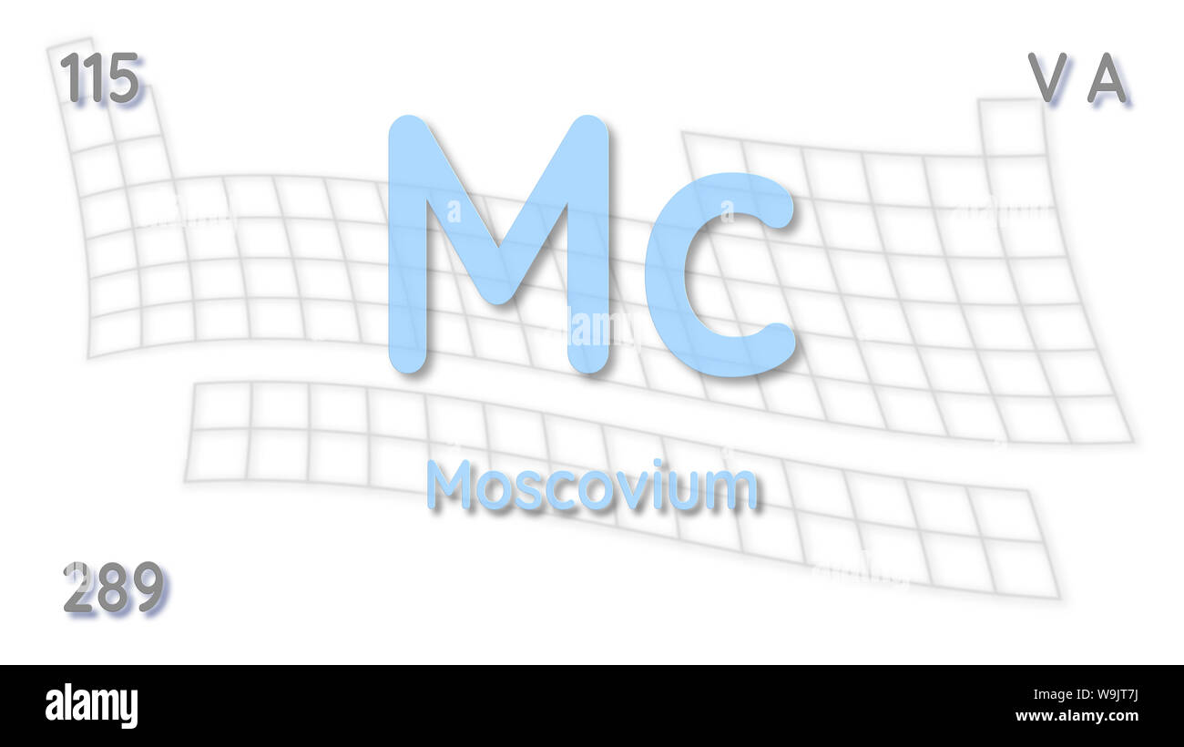 Moscovium chemical element atomic data and symbol - table of elements ...