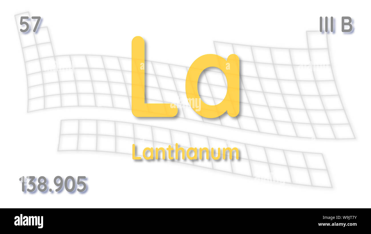 Lanthanum chemical element atomic data and symbol - table of elements ...