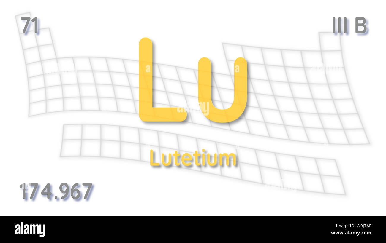 Lutetium chemical element atomic data and symbol - table of elements ...