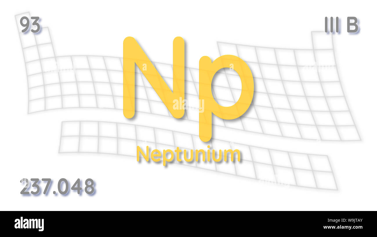 Neptunium chemical element atomic data and symbol - table of elements ...