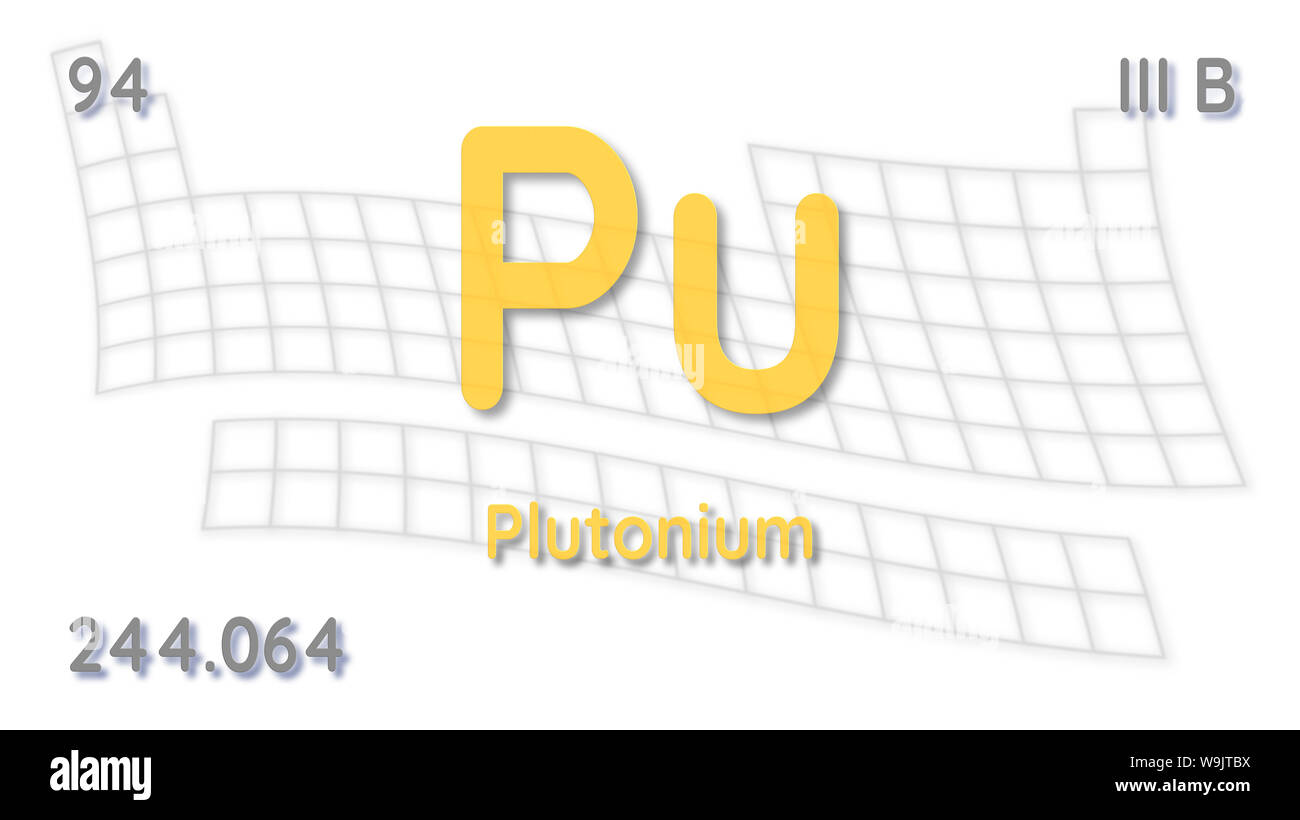 Plutonium chemical element atomic data and symbol - table of elements ...