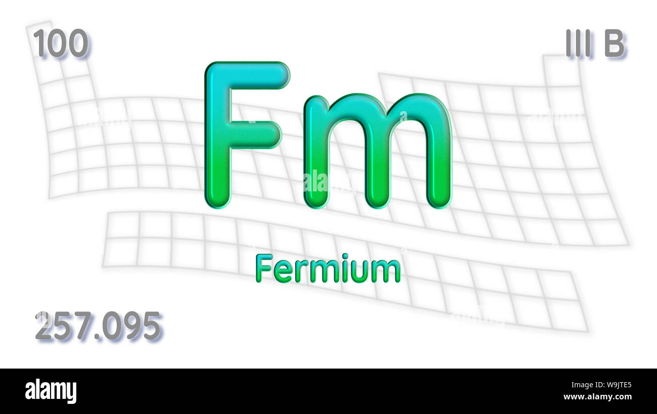 Fermium chemical element atomic data and symbol - table of elements ...