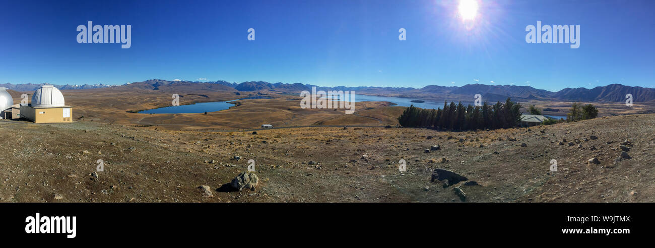 Sweeping panoramic views of the spectacular golden Mackenzie Basin from ...
