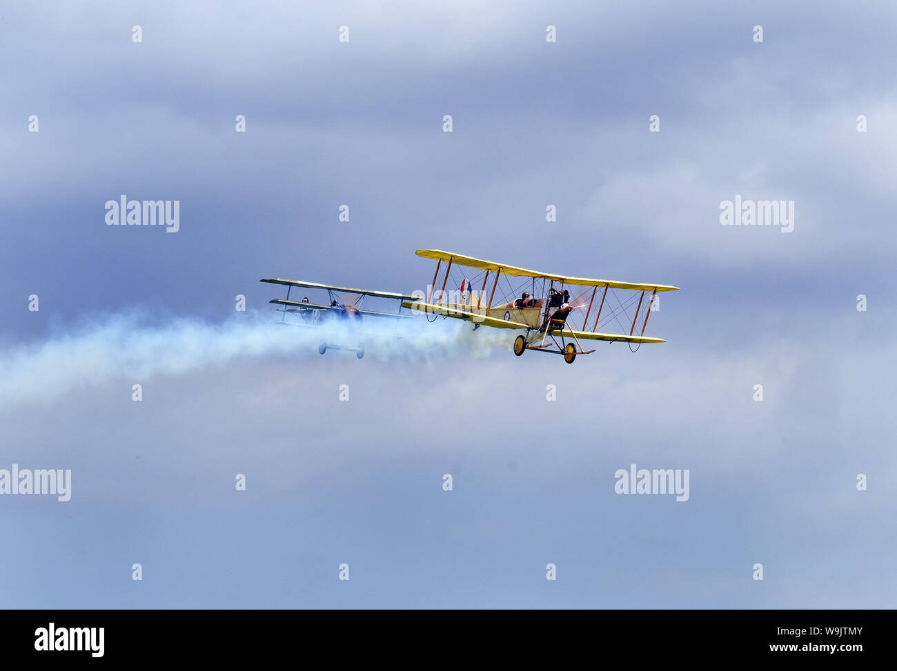 British royal aircraft factory BE2c. Replica of first world war two ...
