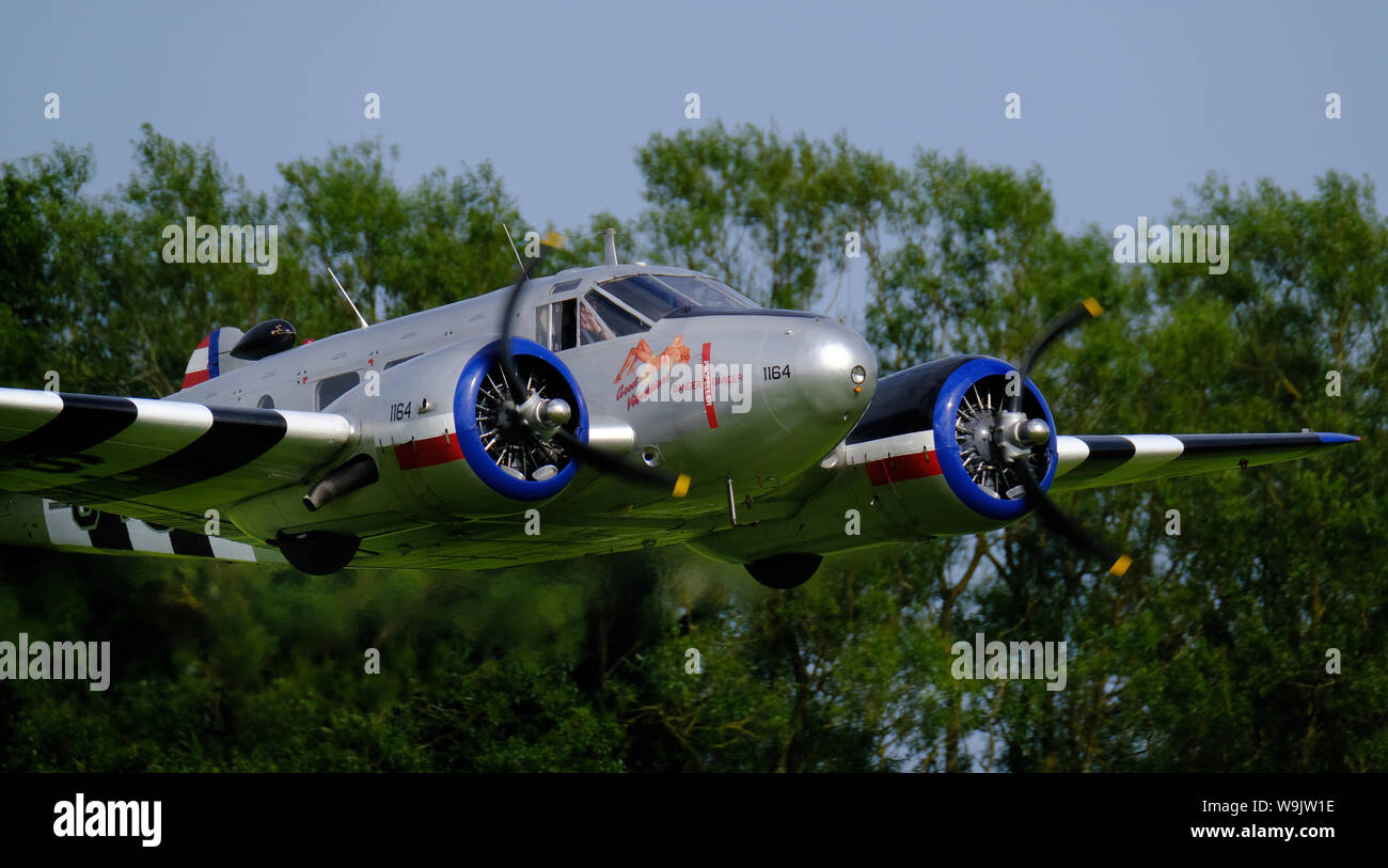 Beech 18 aircraft hi-res stock photography and images - Alamy