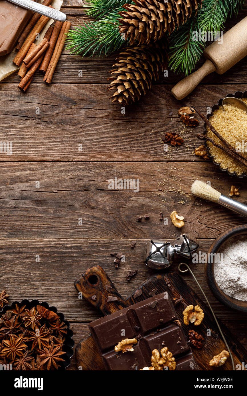 Holiday Rustic Wooden Background