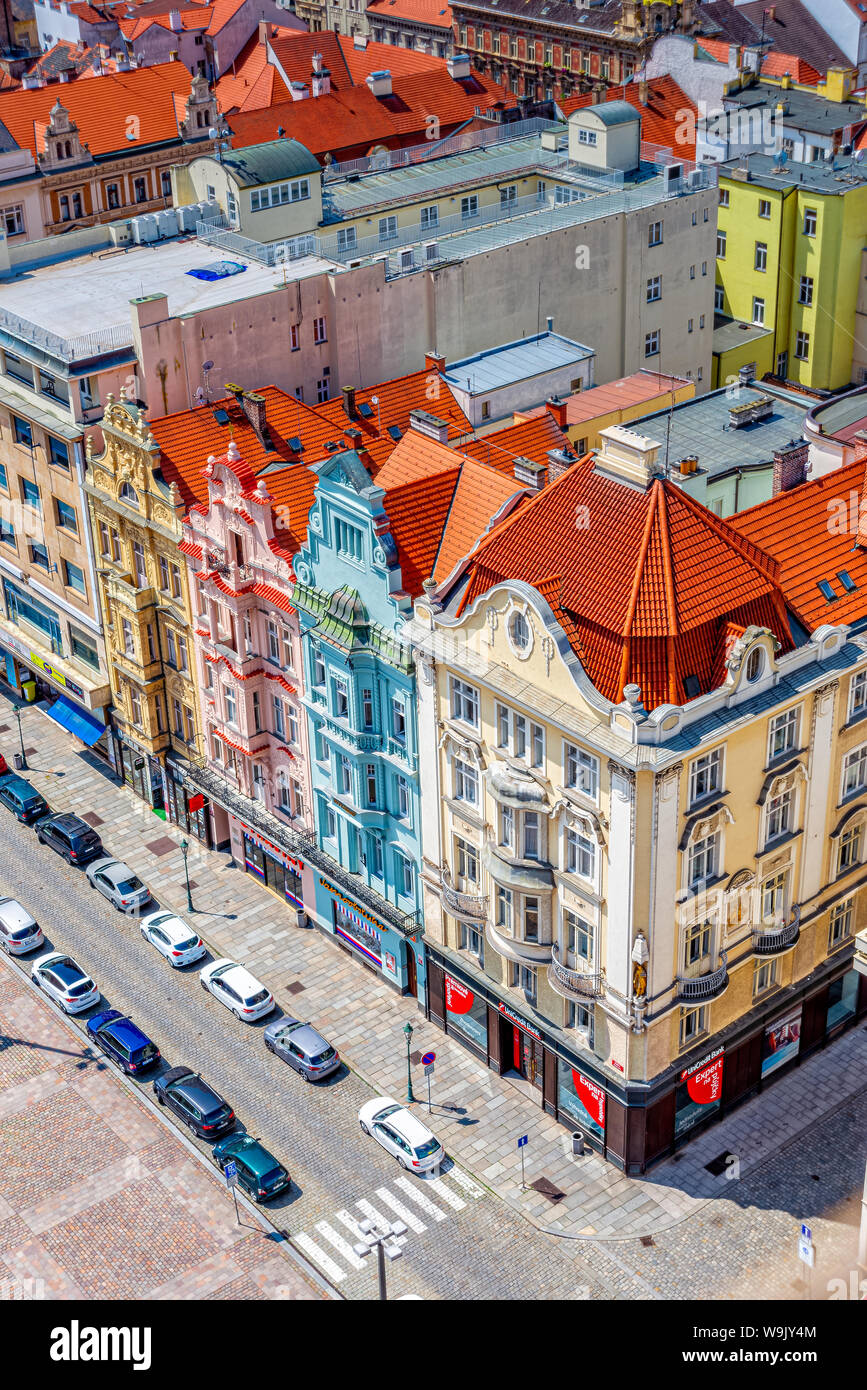 The city center of Pilsen in the Czech Republic Stock Photo - Alamy