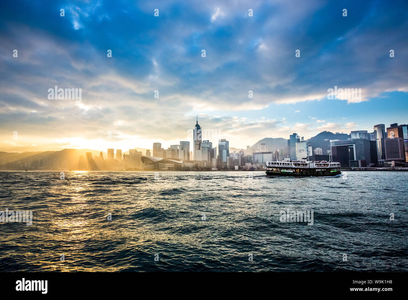 Hong Kong skyline with Star Ferry, Hong Kong, China, Asia Stock Photo ...
