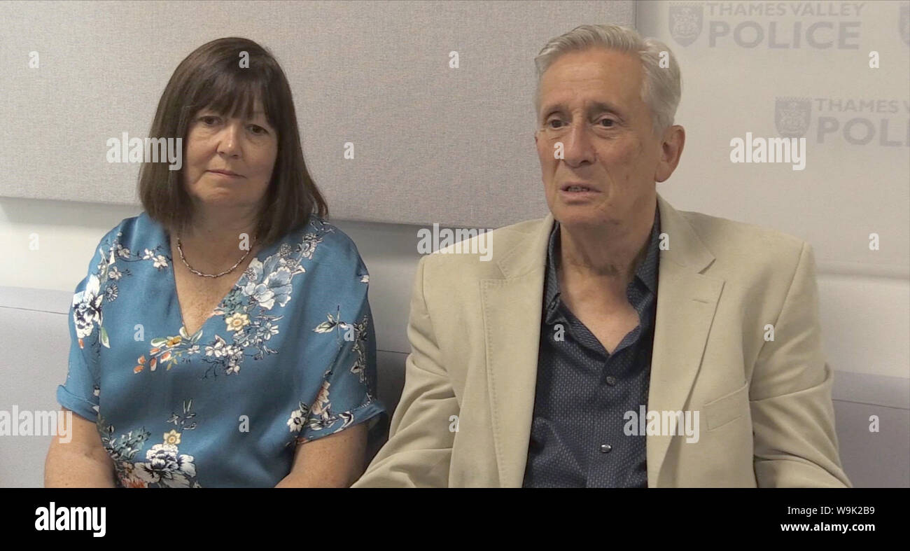 Ian Farquhar, brother of murder victim Peter Farquhar, and wife Sue ...