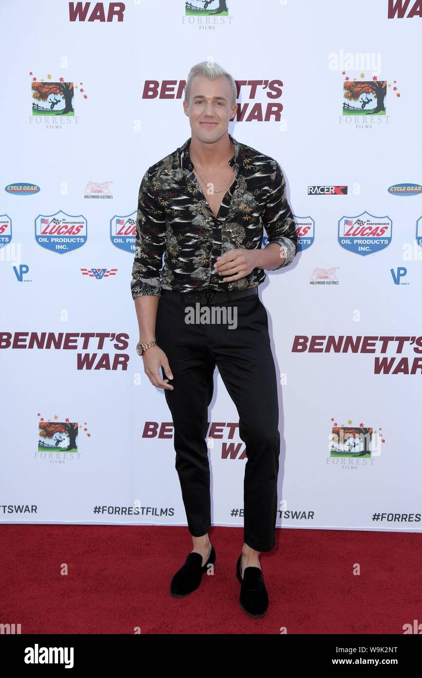 Los Angeles, CA. 13th Aug, 2019. Hunter Clowdus at arrivals for BENNETT ...