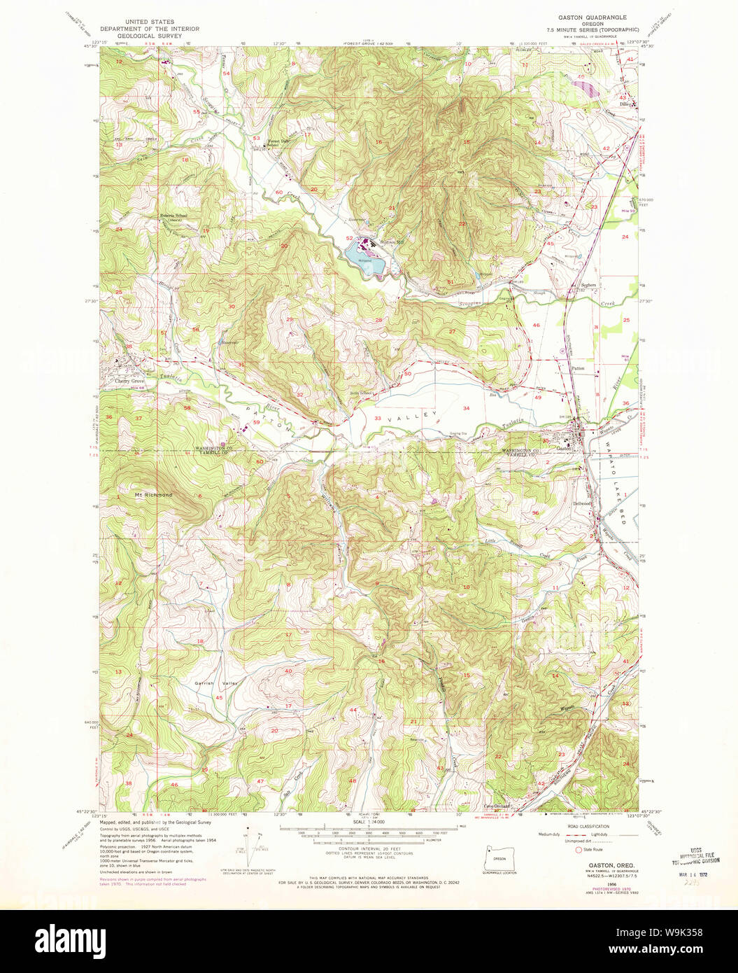 Map of gaston hi-res stock photography and images - Alamy