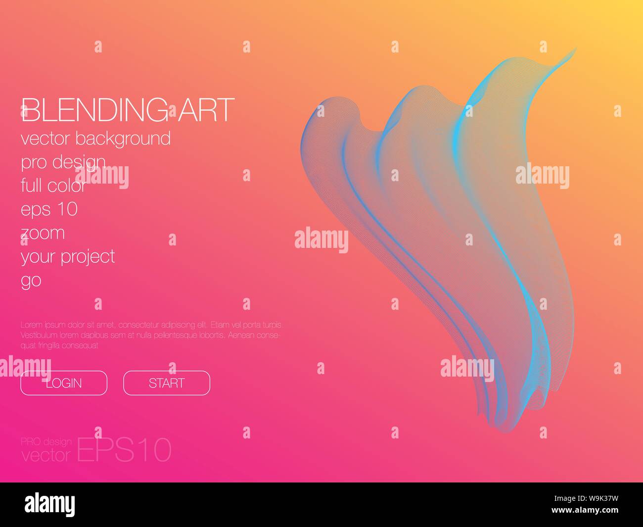 Abstract blend background. Template for web site Stock Vector Image ...