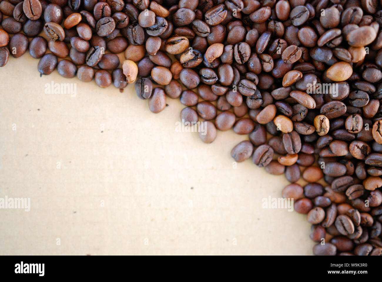 roasted coffee beans frame image of a Stock Photo - Alamy