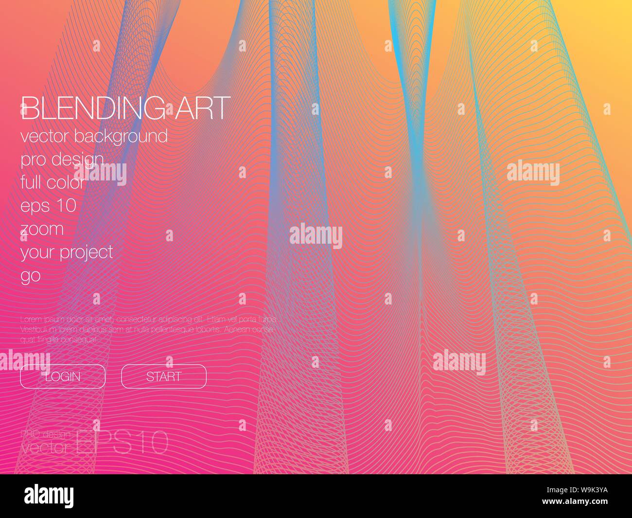 Abstract blend background. Template for web site Stock Vector Image ...