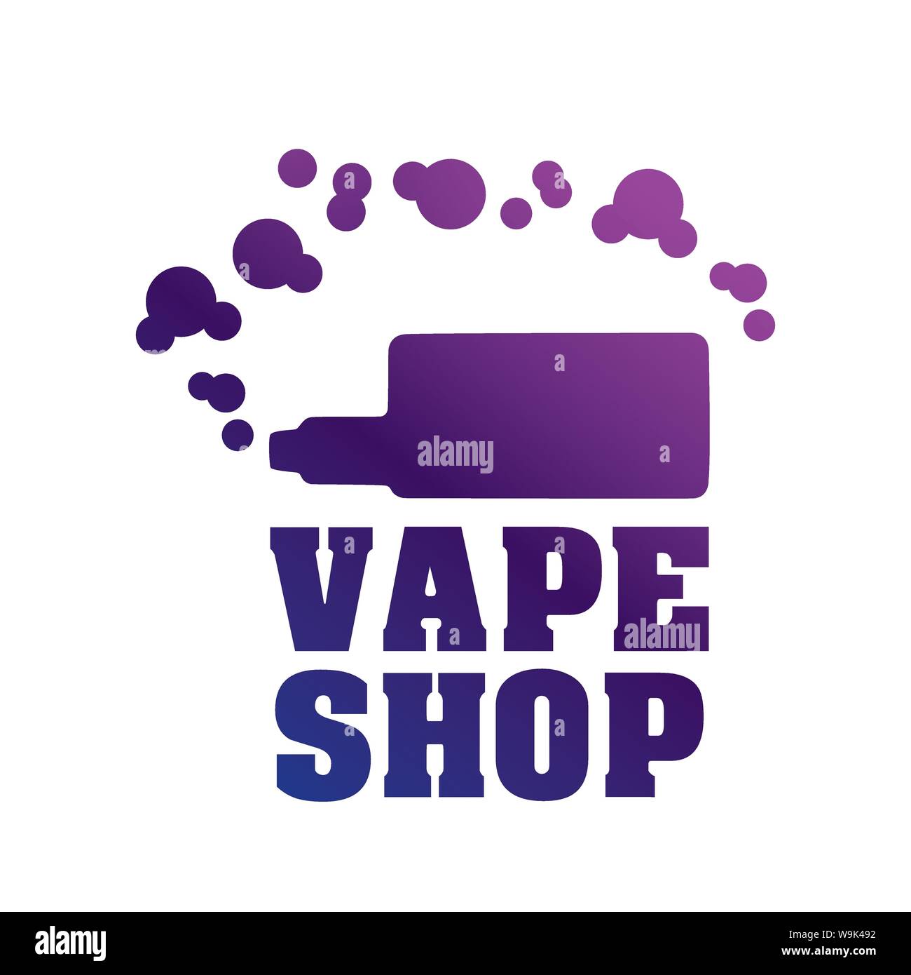 Vector logo on the subject of vaping, electronic cigarette Stock Vector ...