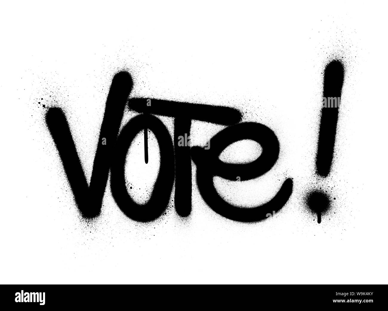 graffiti vote word sprayed in black over white Stock Vector Image & Art ...