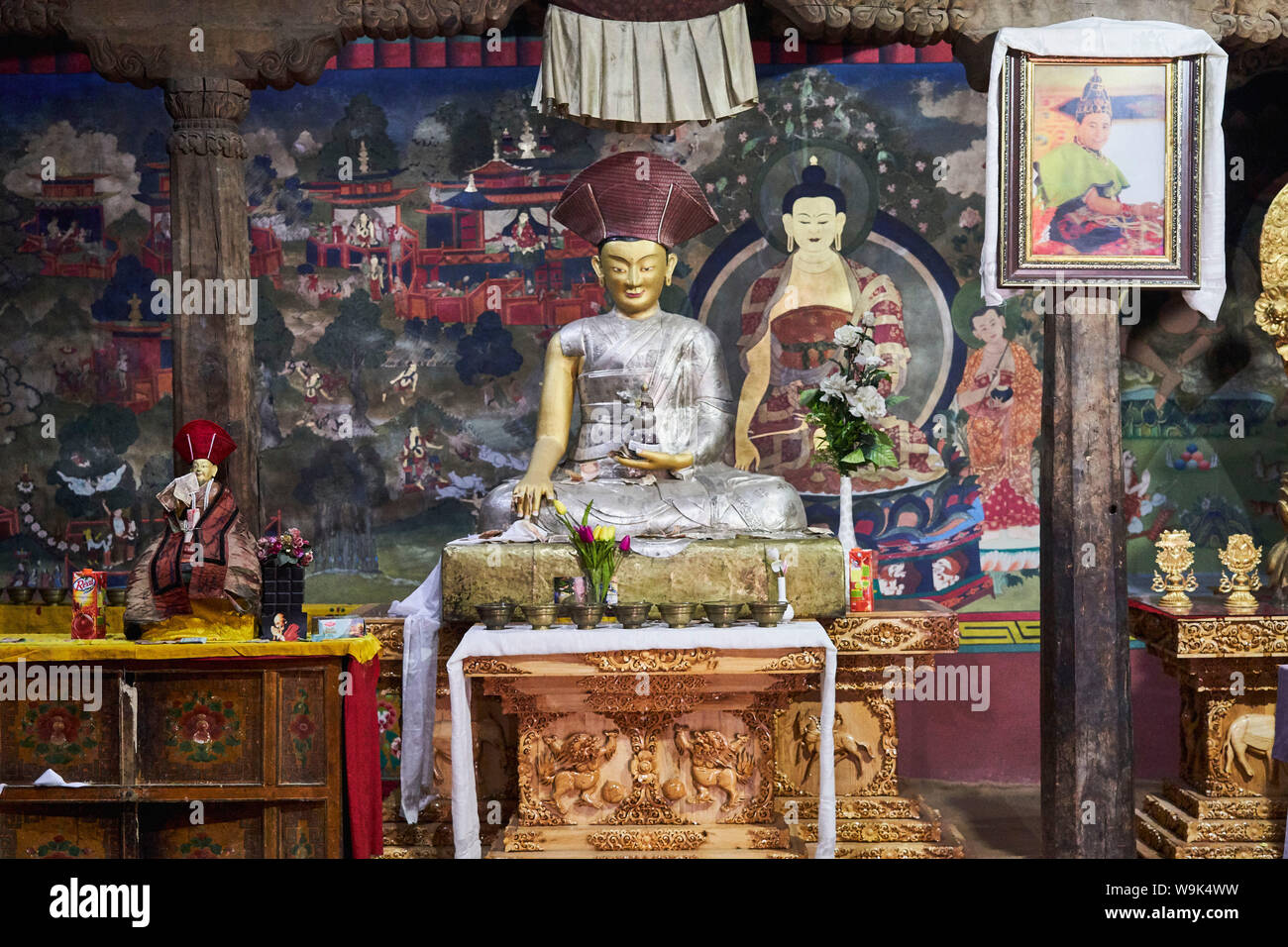 Interior of Hemis Monastery during Festive 2019, Ladakh Stock Photo - Alamy