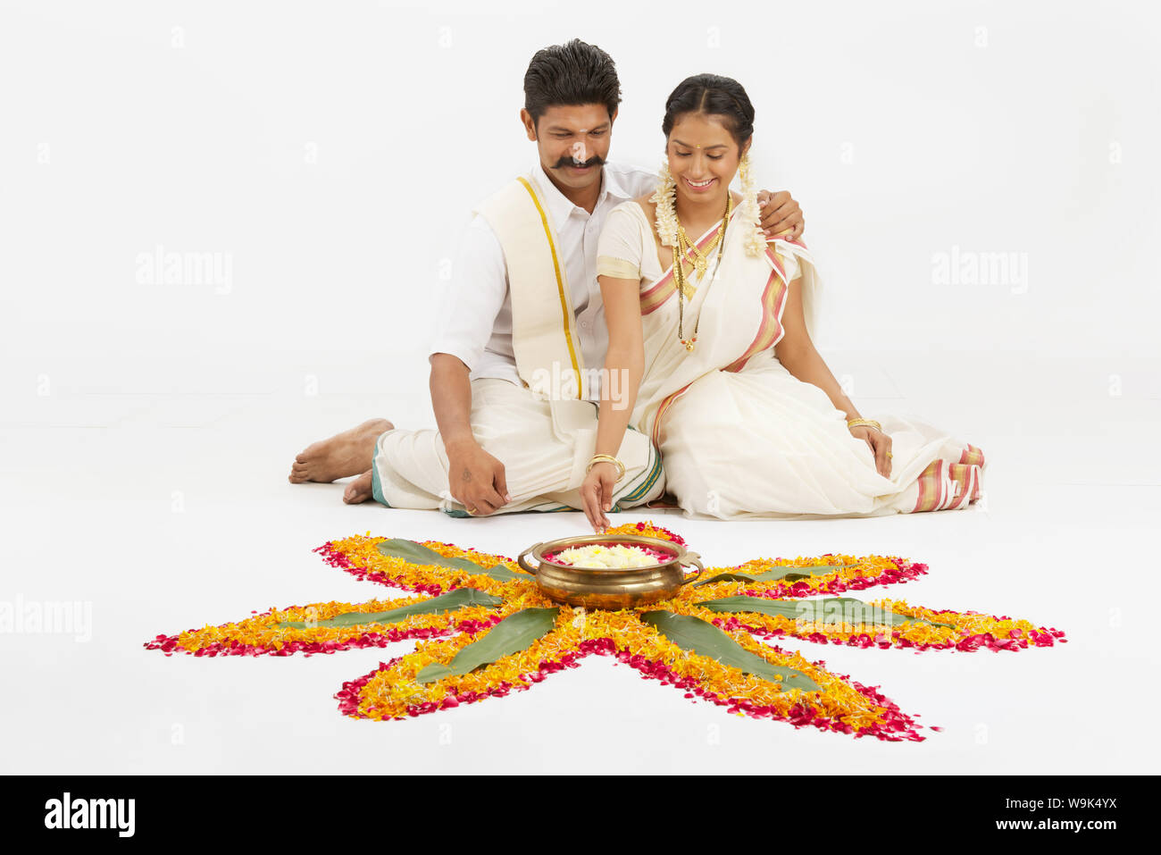 Indian married couple diwali festival High Resolution Stock Photography ...
