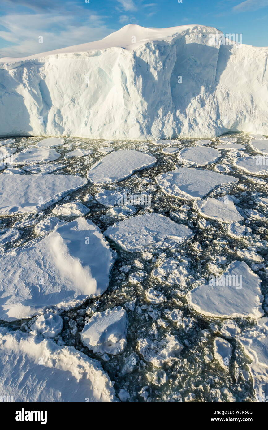 Sea ice mixed with brash ice near Pleneau Island, western side of the ...