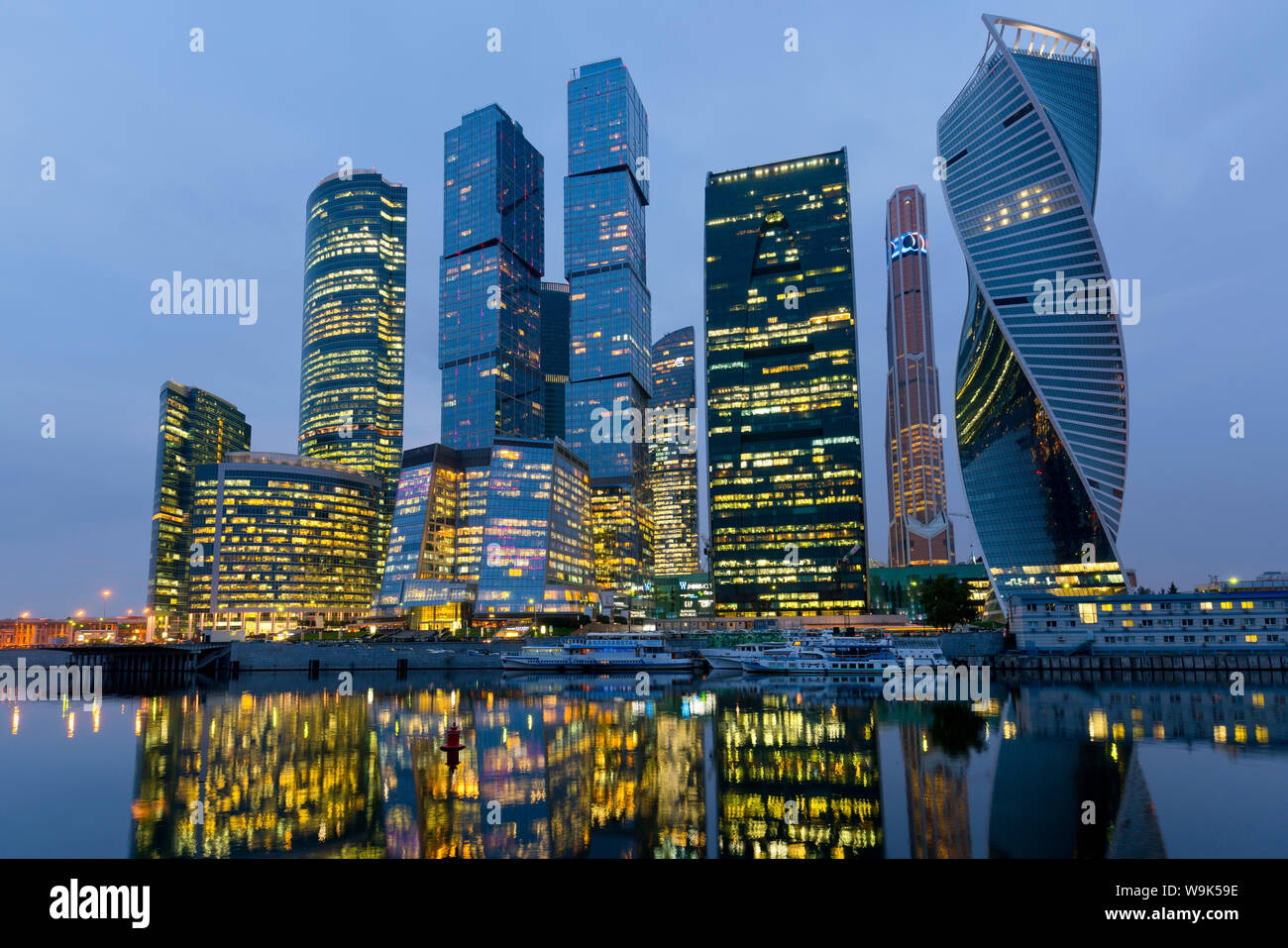 Moscow City skyscrapers, Moscow, Russia, Europe Stock Photo - Alamy