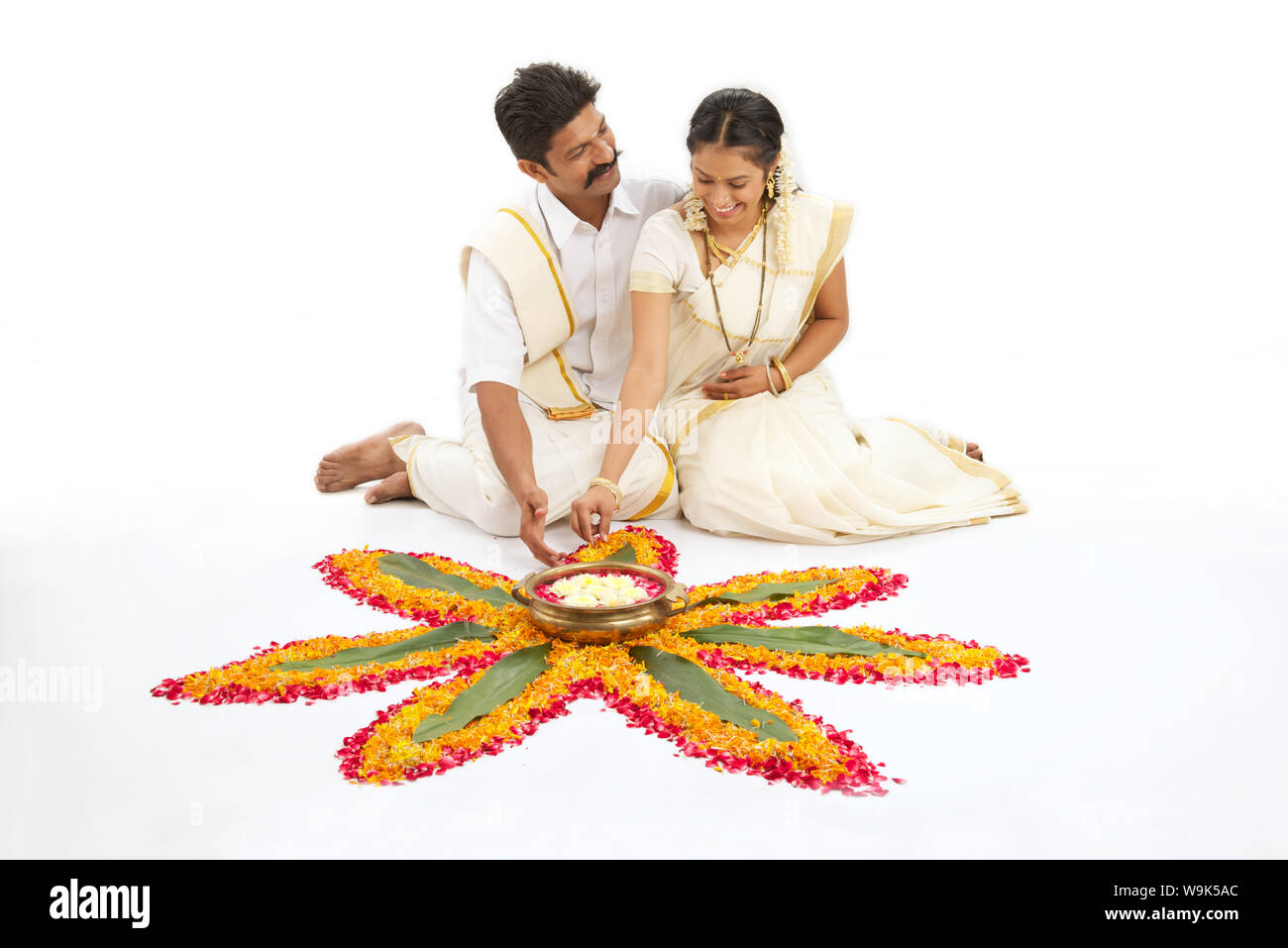 Indian married couple diwali festival High Resolution Stock Photography ...