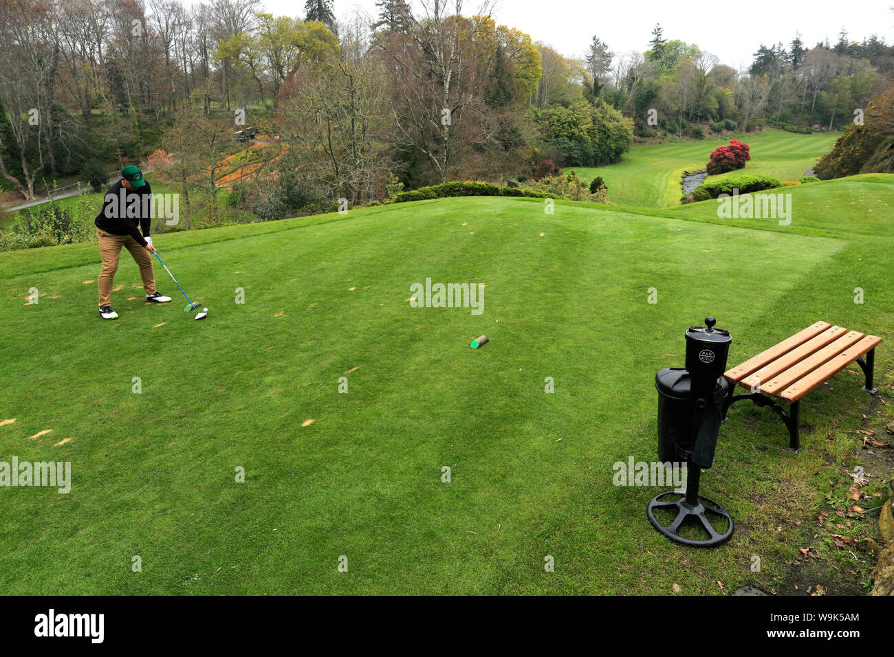 View of the Druids Glen golf course, County Wicklow, Republic of ...