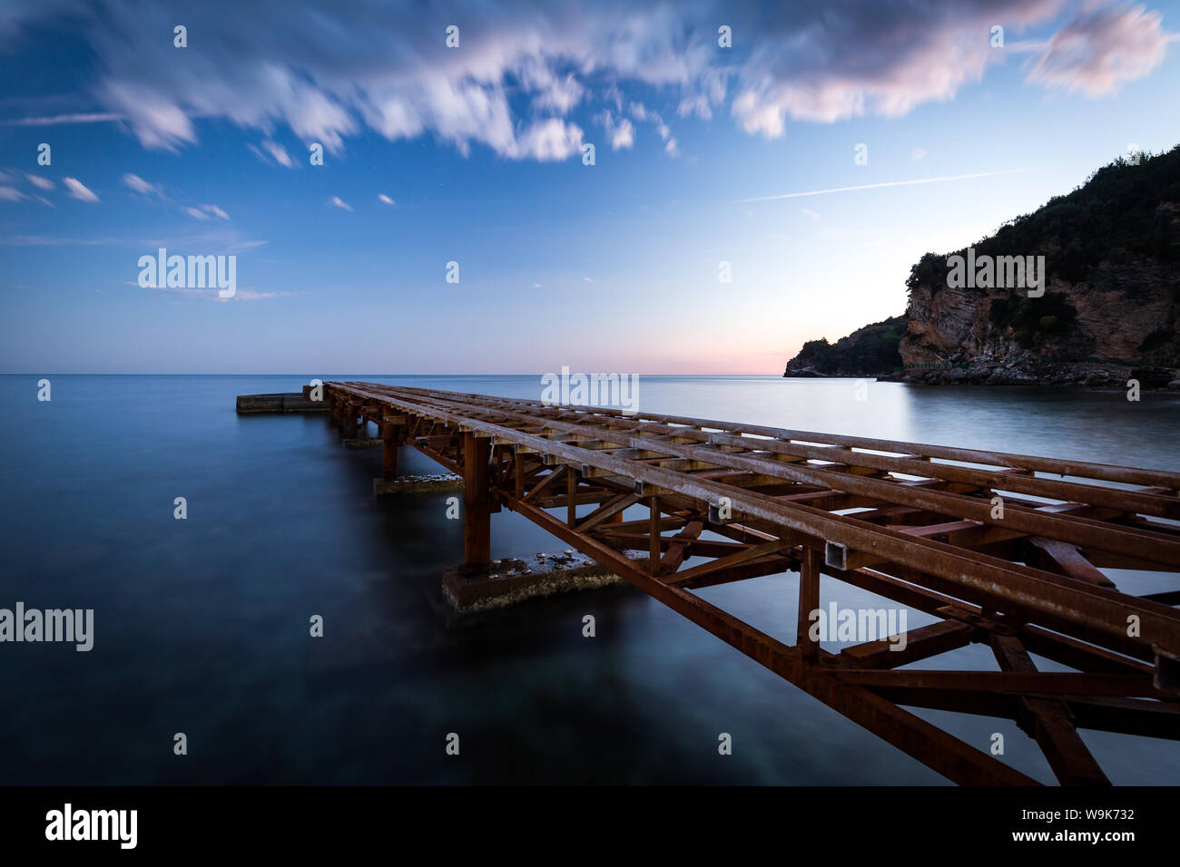 No one built a tourist town town sunset hi-res stock photography and ...