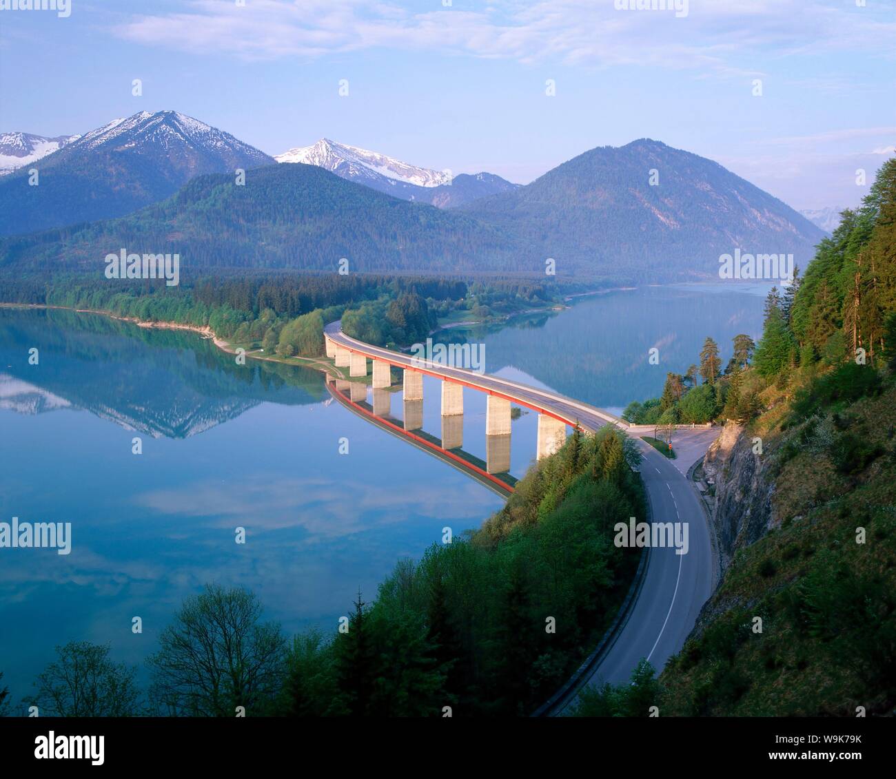 Bridge over lake sylvenstein hi-res stock photography and images - Alamy