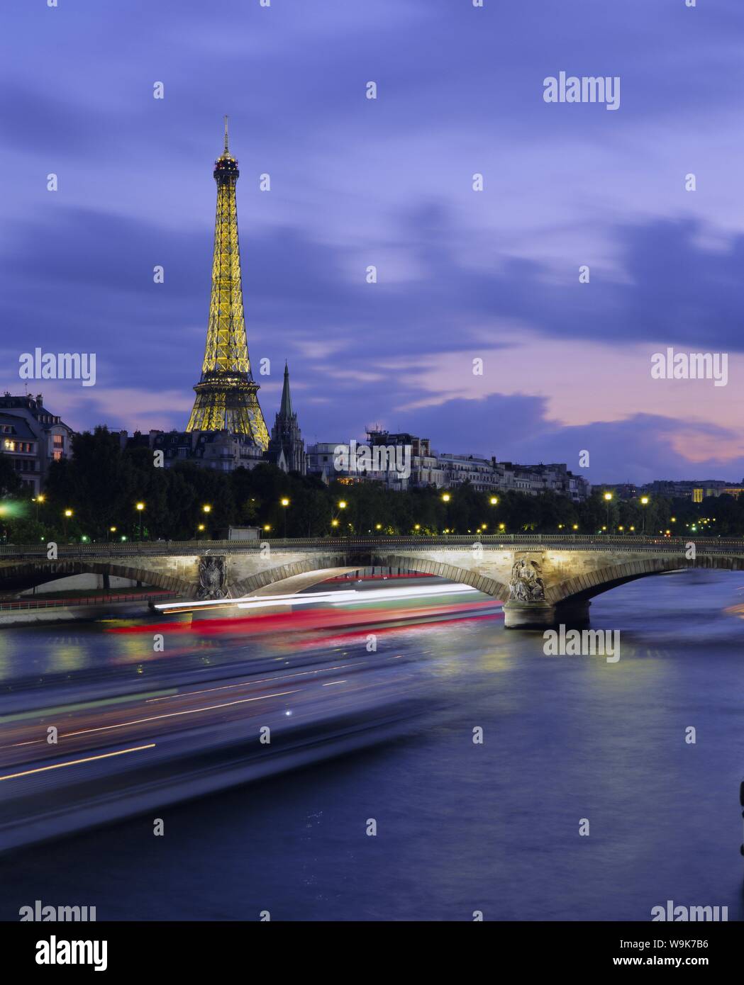 Eiffel Tower and the Seine River, Paris, France, Europe Stock Photo - Alamy