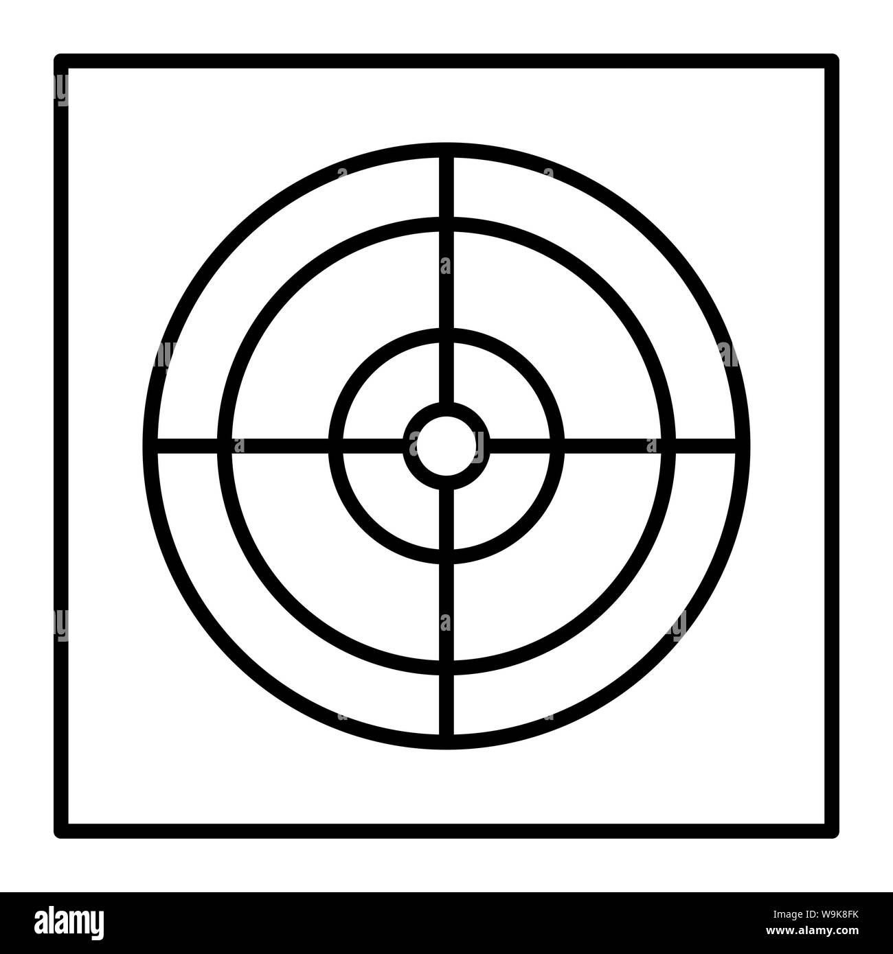 Target, Aim, Interface Bold and thin line icon sign symbol or logo ...
