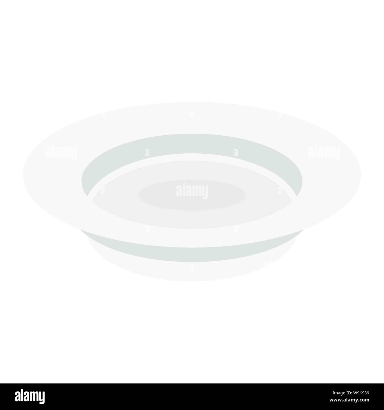 Soup plate icon in cartoon style isolated on background for any web ...