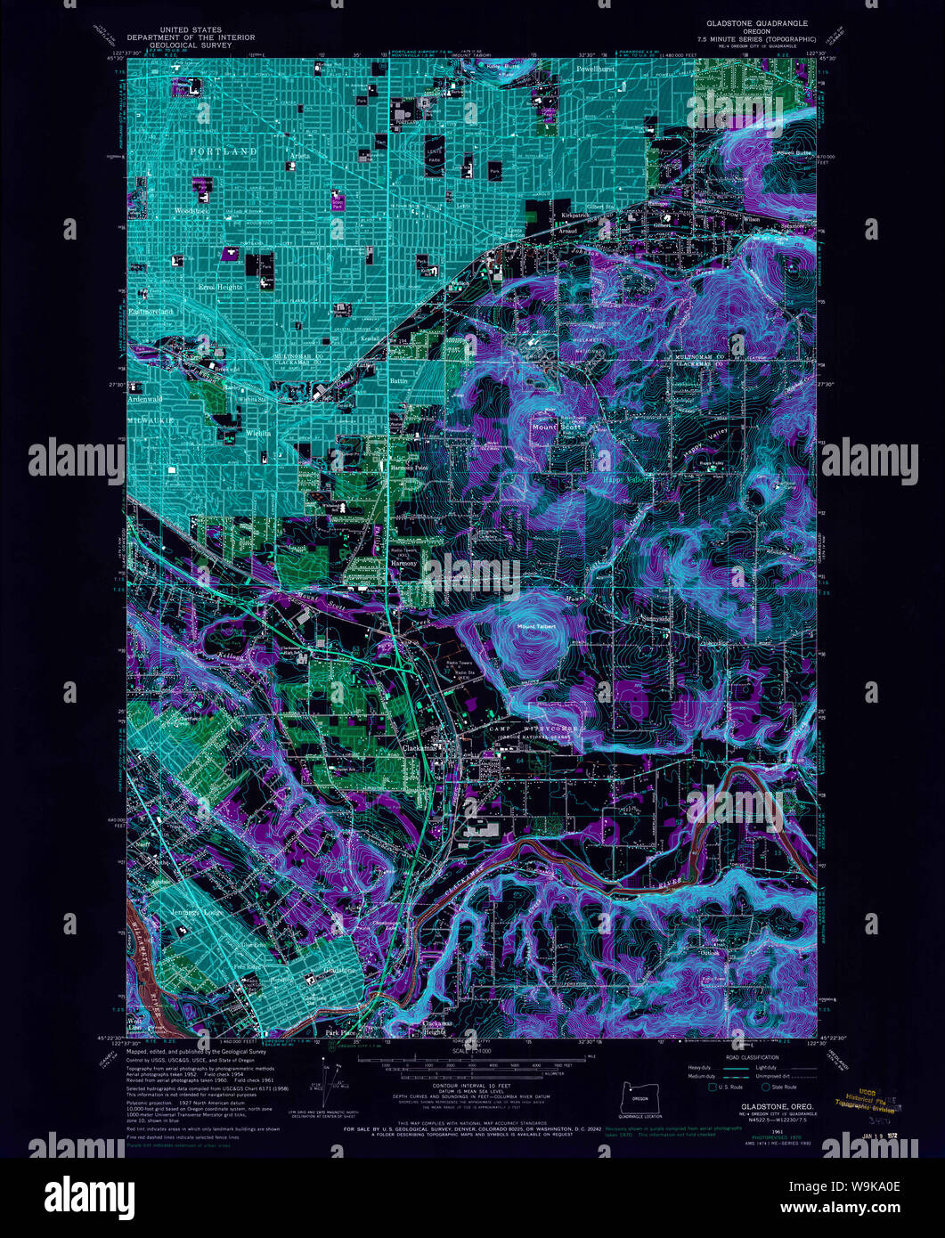 Map of gladstone hi-res stock photography and images - Alamy