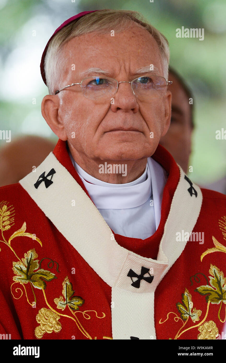 Krakow's archbishop Marek Jedraszewski portrait seen during the ...