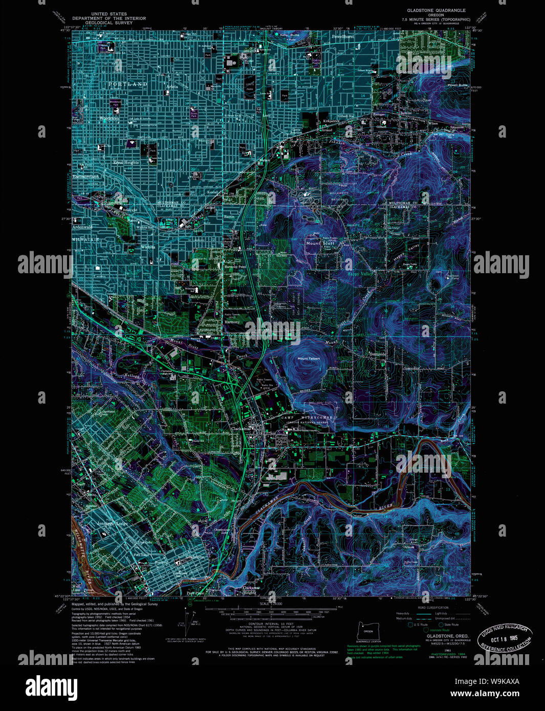 Map of gladstone hi-res stock photography and images - Alamy