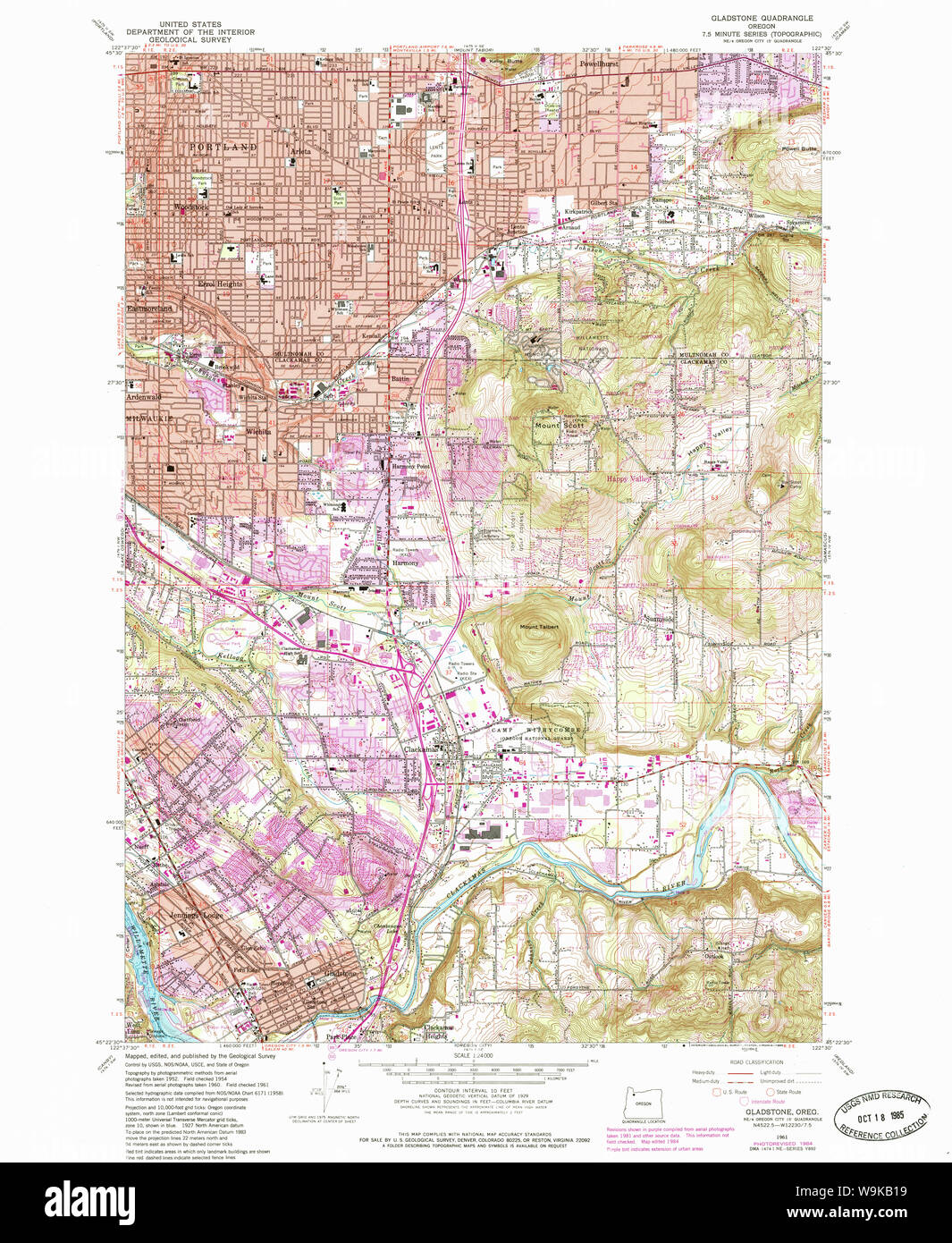 Map of gladstone hi-res stock photography and images - Alamy