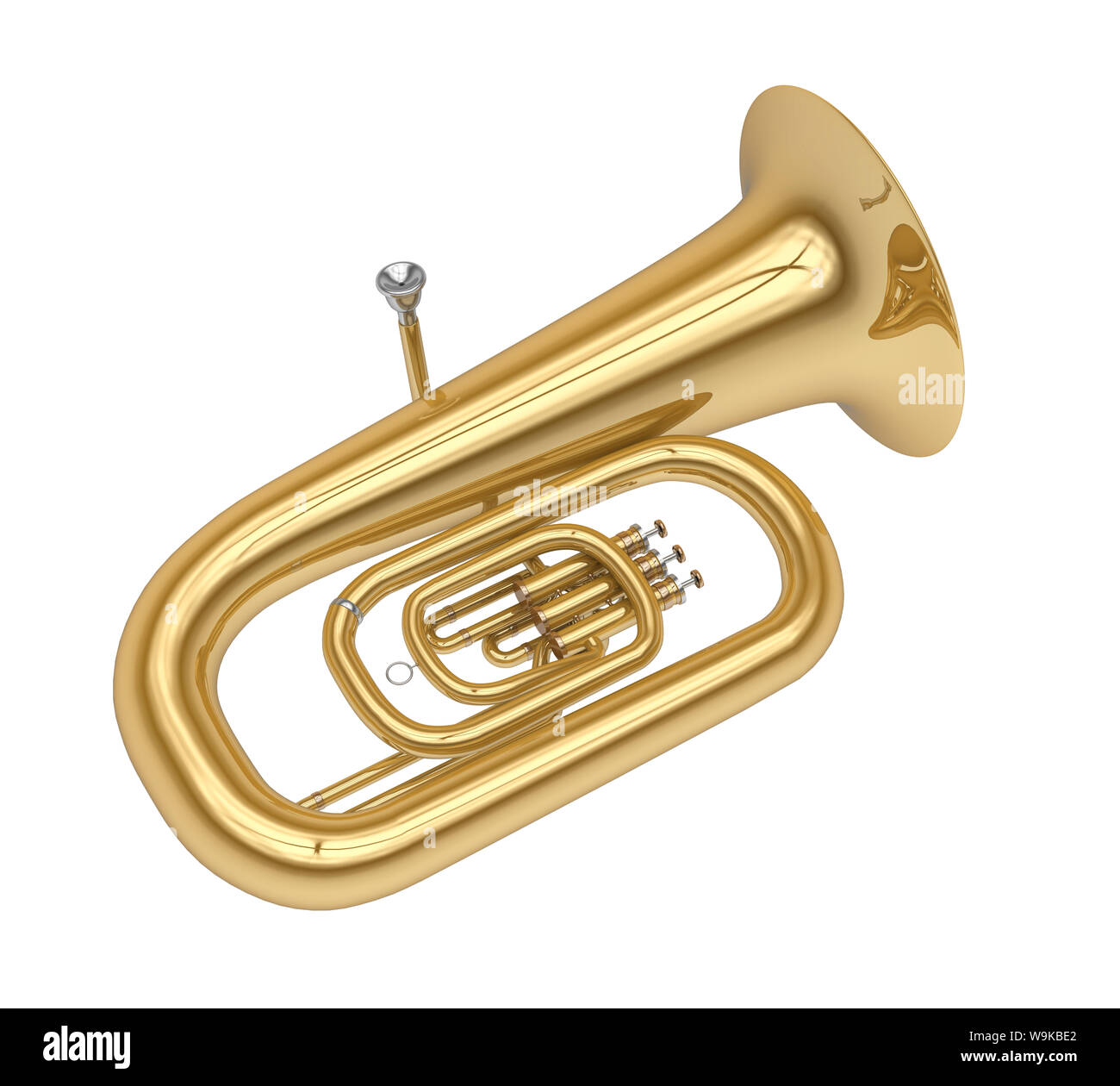 Tuba Musical Instrument Isolated Stock Photo - Alamy