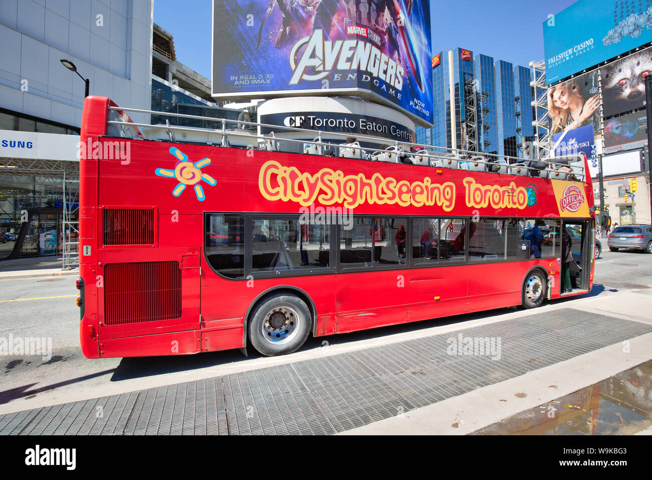 Toronto, Ontario, Canada-20 March, 2019: Toronto sightseeing hop-on hop ...