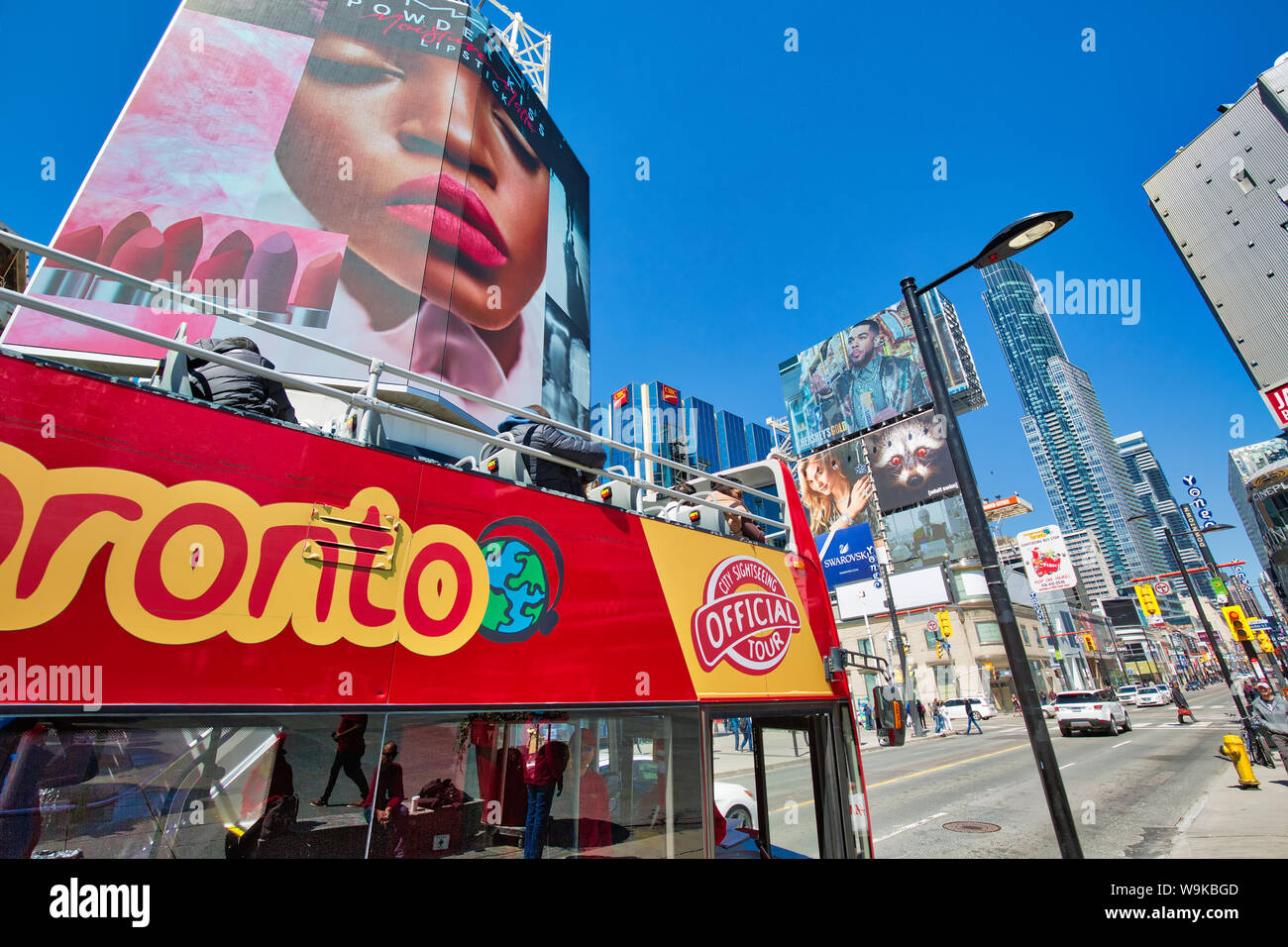 Toronto, Ontario, Canada-20 March, 2019: Toronto sightseeing hop-on hop ...