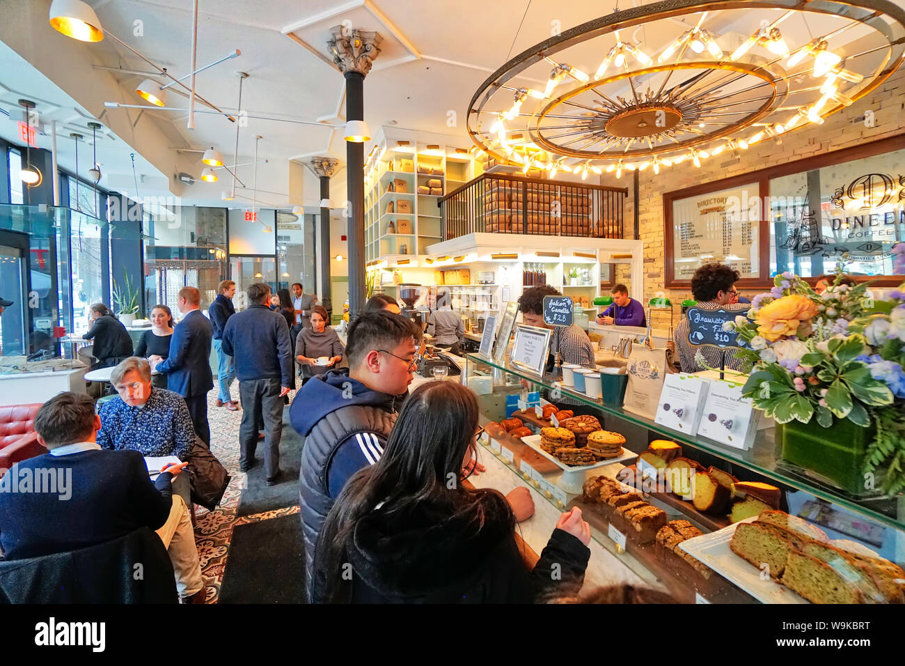 Toronto, Canada - June 16, 2019: Trendy Toronto downtown cafe ...