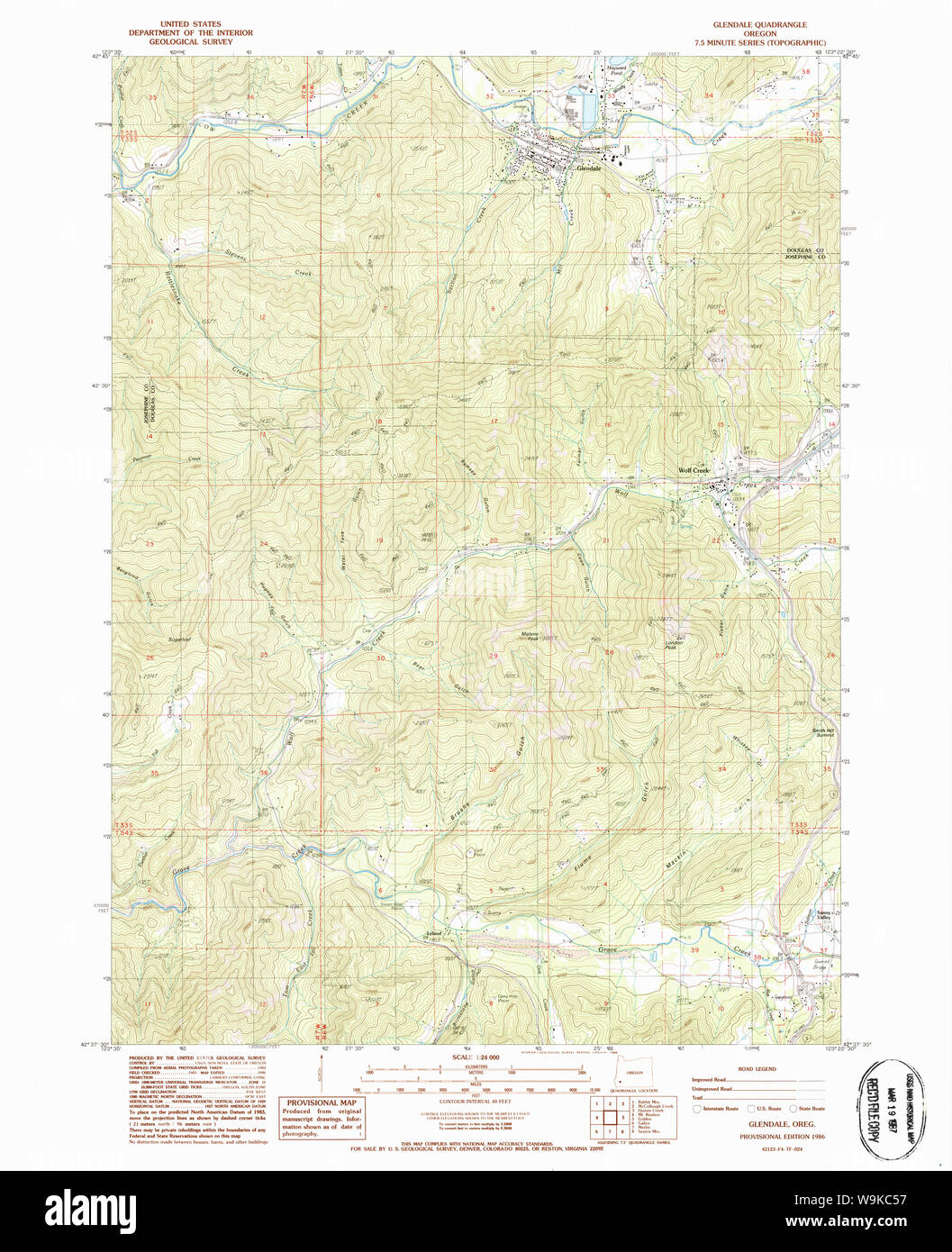 Map of glendale hi-res stock photography and images - Alamy