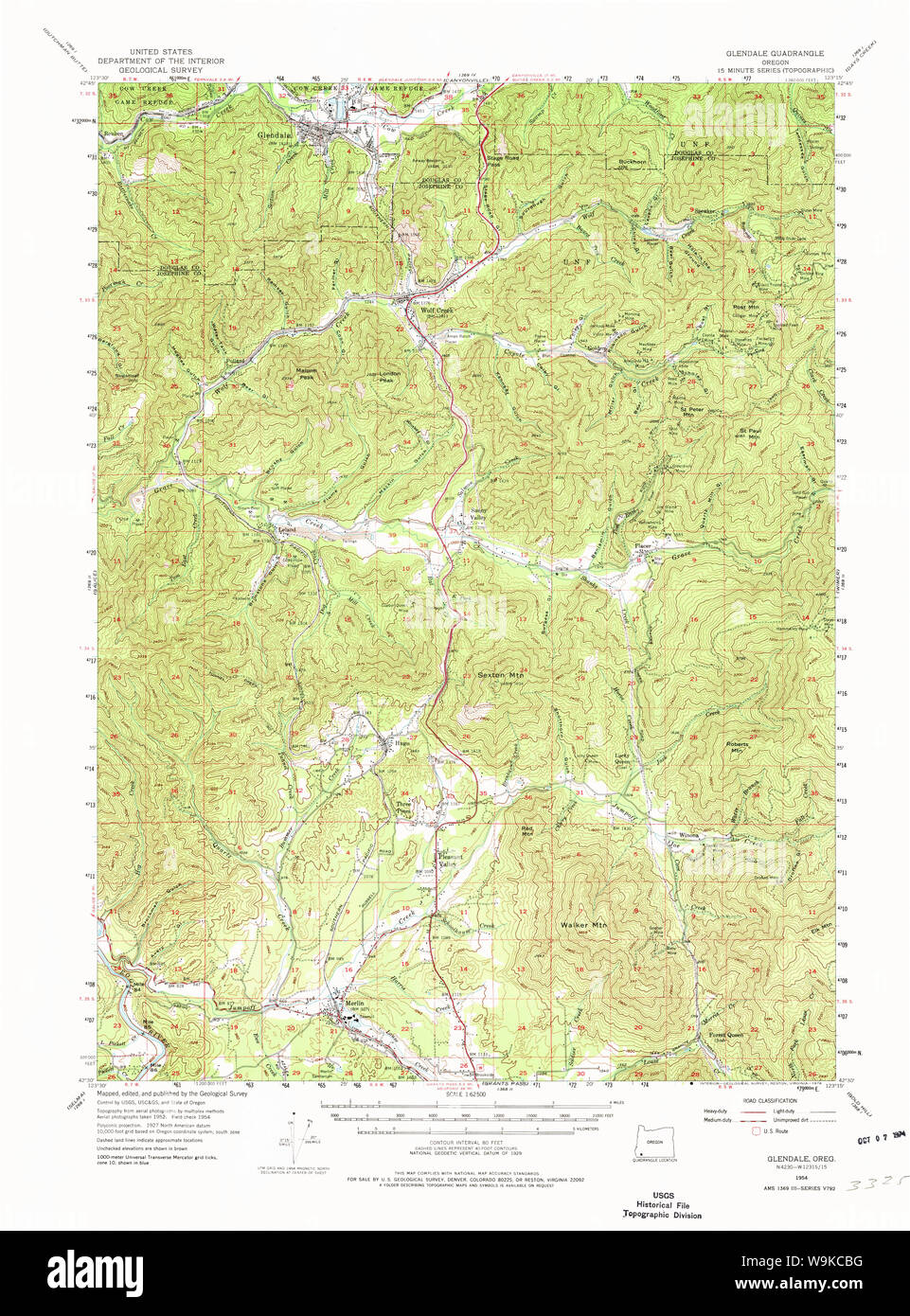 Map of glendale hi-res stock photography and images - Alamy