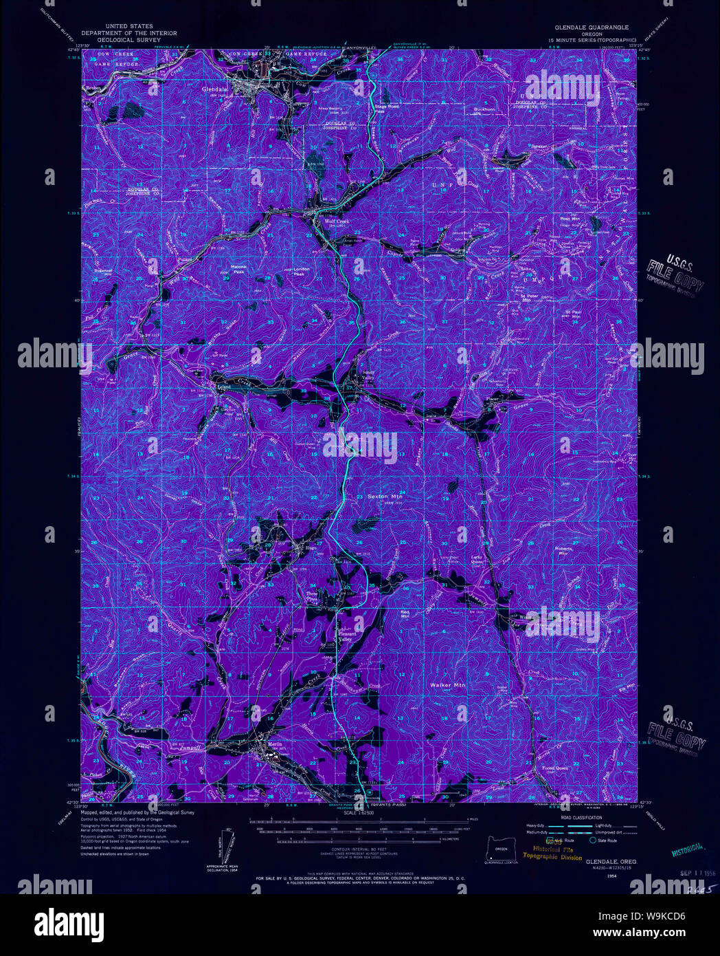 Map of glendale hi-res stock photography and images - Alamy