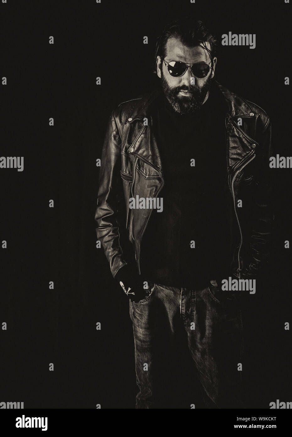 White black jacket hi-res stock photography and images - Alamy