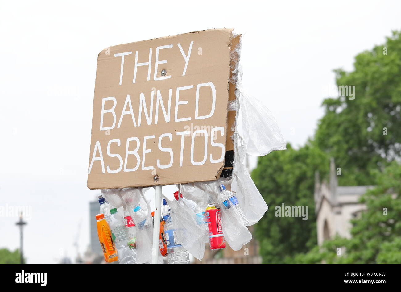 Protest about environment placard in London UK Stock Photo - Alamy