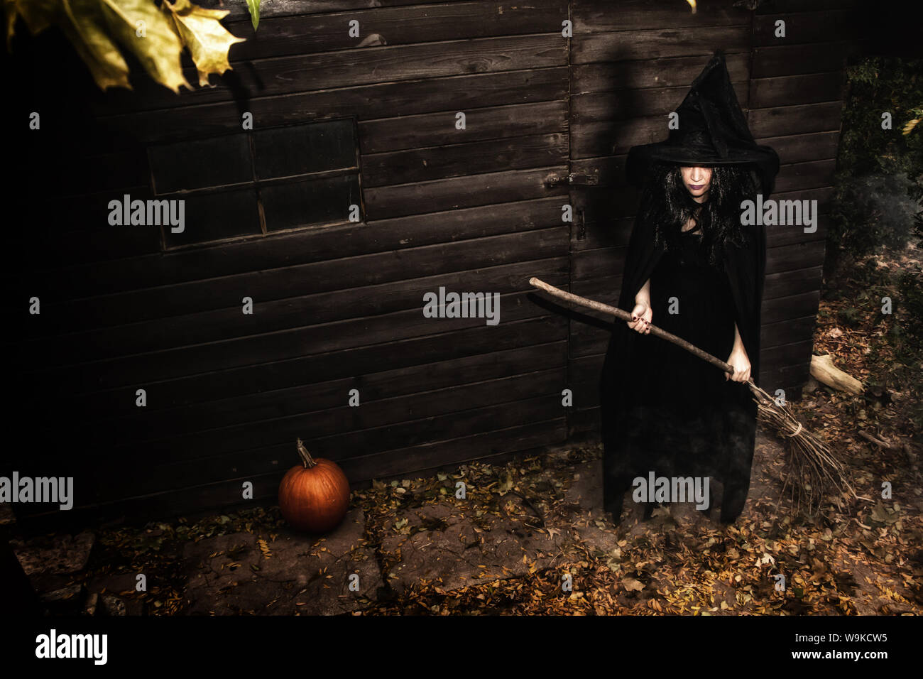Wicked witch broom hi-res stock photography and images - Alamy
