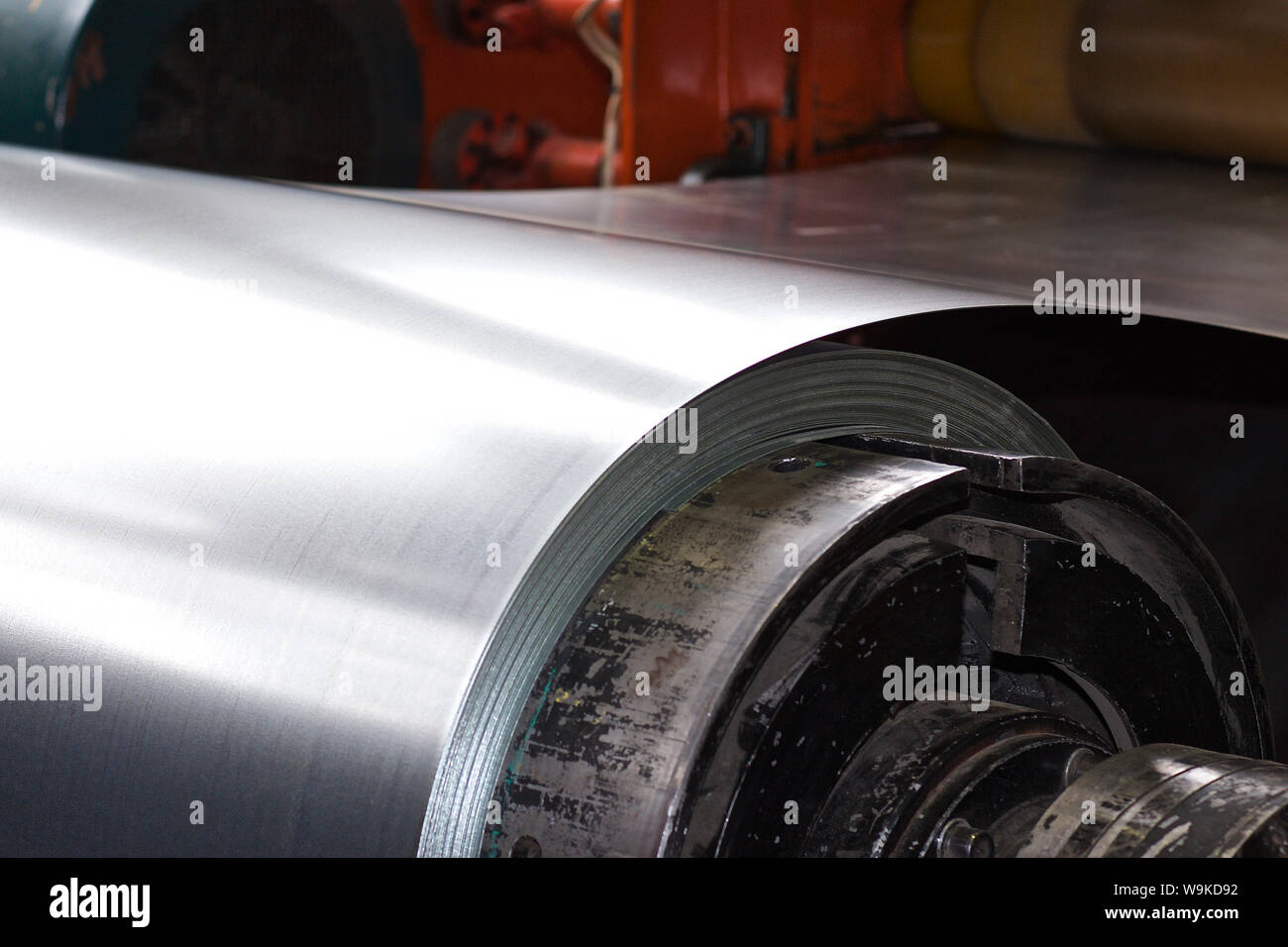 Rolls of cold-rolled galvanized steel in stock, Russia Stock Photo - Alamy