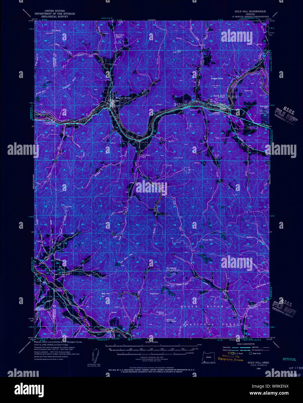 Gold hill map hi-res stock photography and images - Alamy