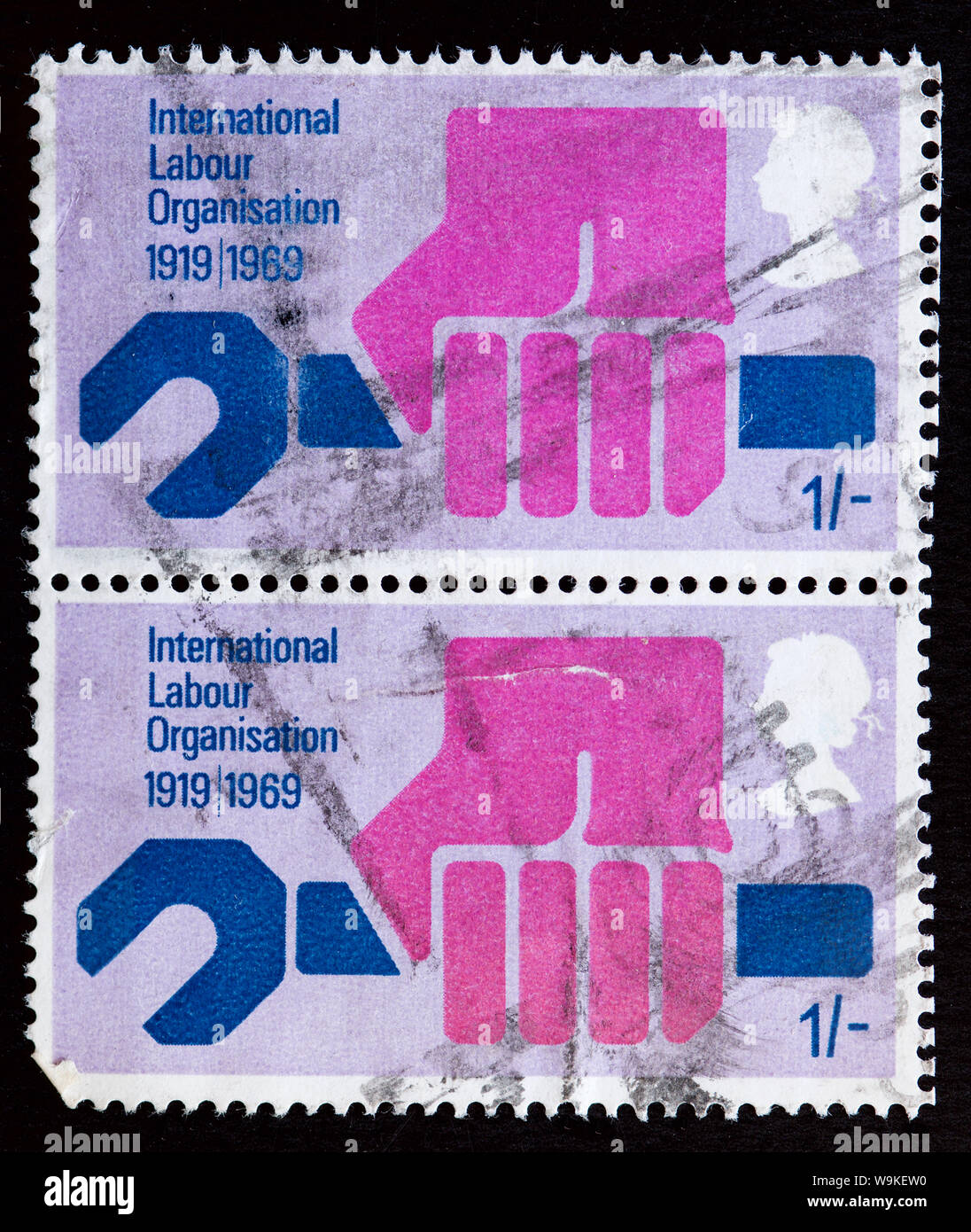 Great Britain Postage Stamp - International Labour Organisation Stock ...