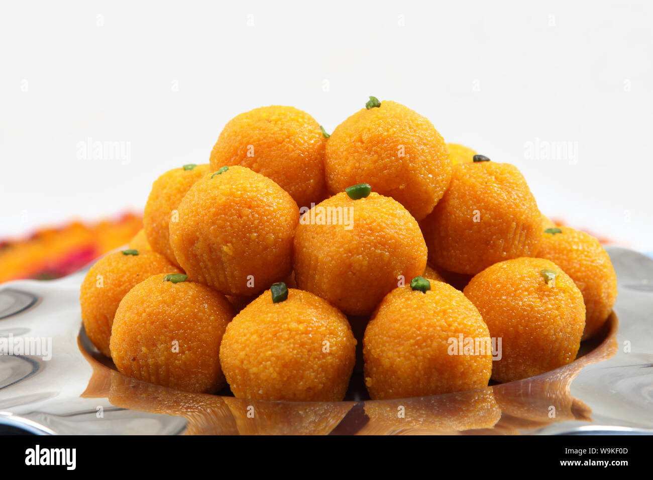 Close up of a laddoo thali Stock Photo - Alamy