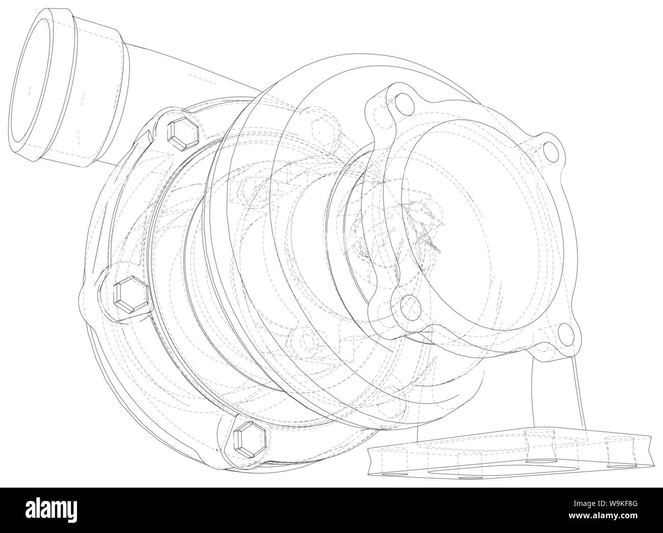 Turbocharger Sketch